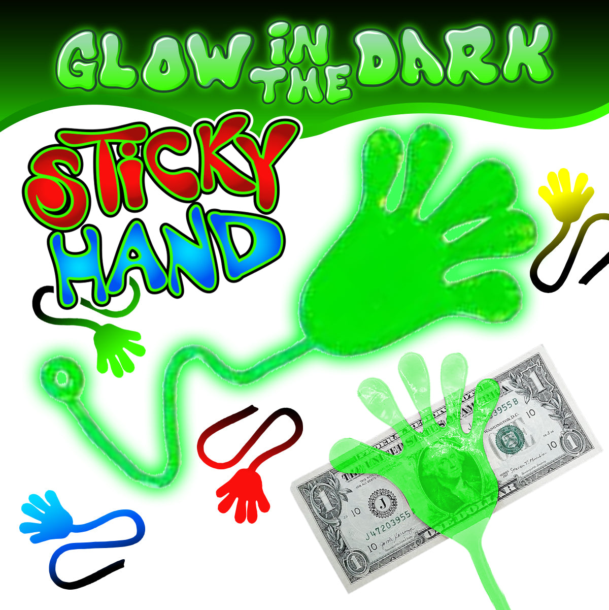 Glow Sticky Hands – Tip Top Holiday Shop